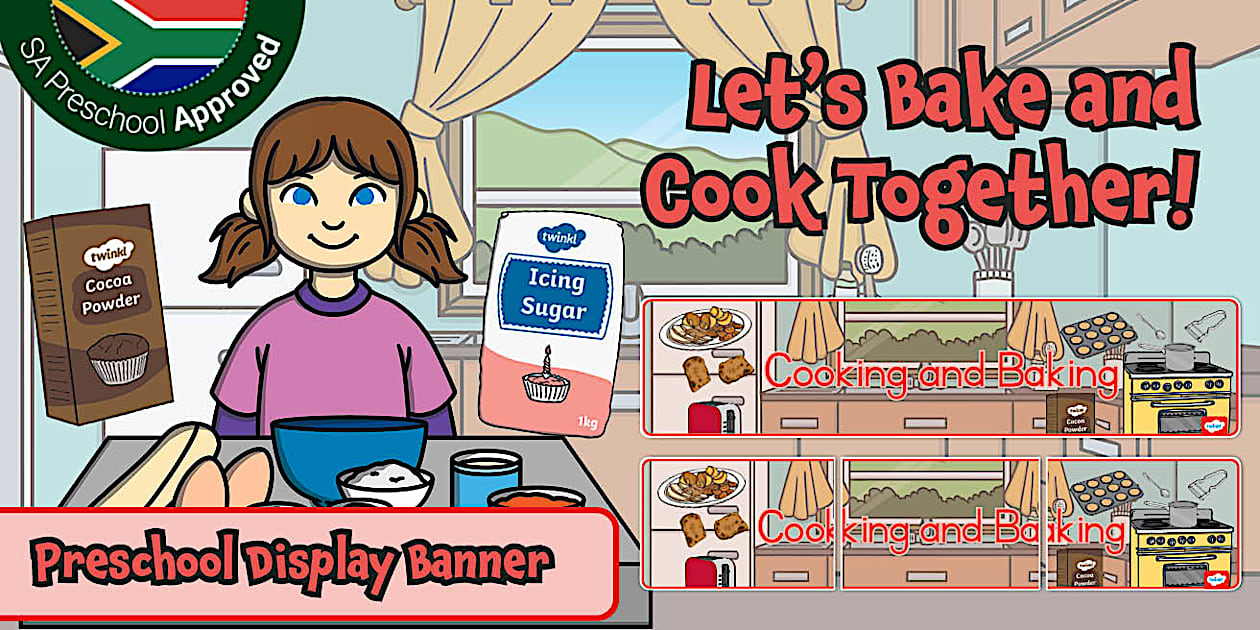 Preschool: Cooking and Baking- Display Banner
