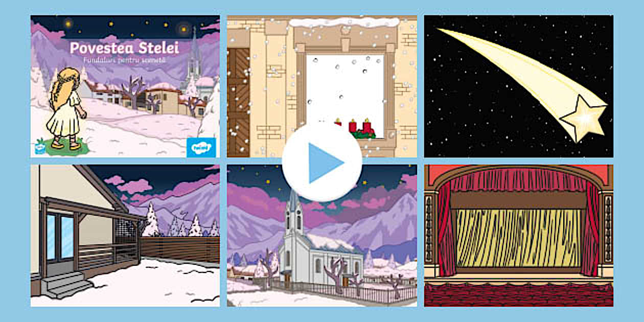 Povestea Stelei: Fundal pentru scenetă – PowerPoint