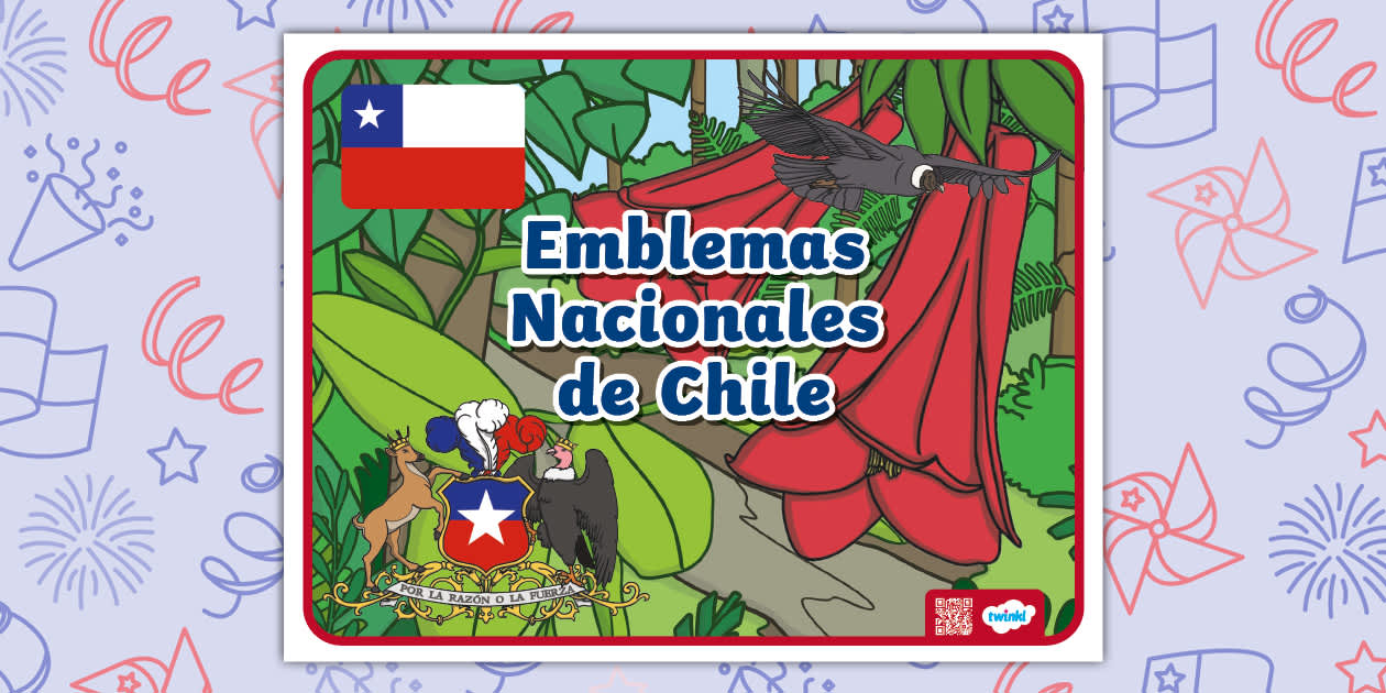 Póster: Emblemas Nacionales de Chile (teacher made)