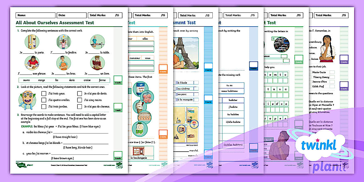 👉 French: Assessment Test Pack Year 6