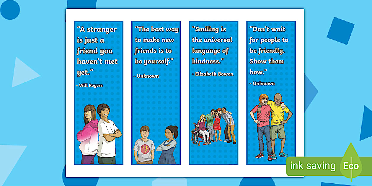 Encourage social skills with our Ice Breaker Quotes Bookmarks