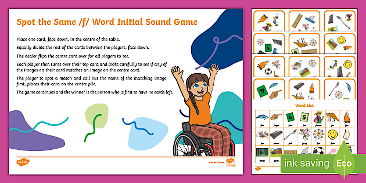 NSW Spot the Same /f/ Word Initial Sound Game - Twinkl