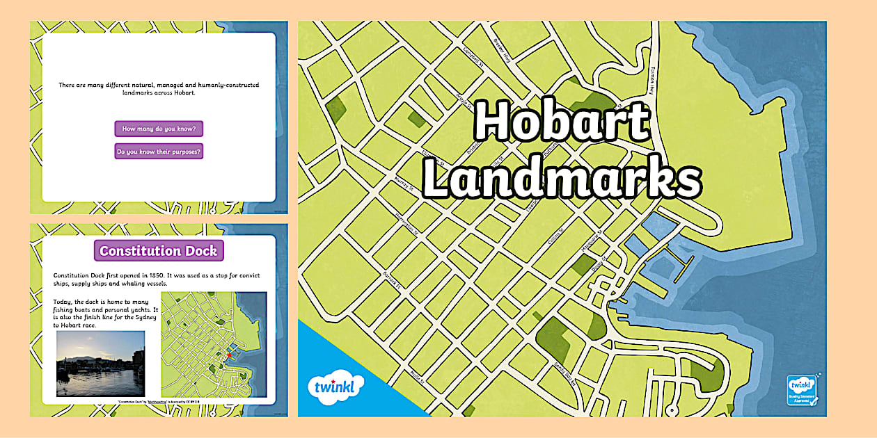 Hobart Landmarks PowerPoint - Year 3 HASS (teacher made)