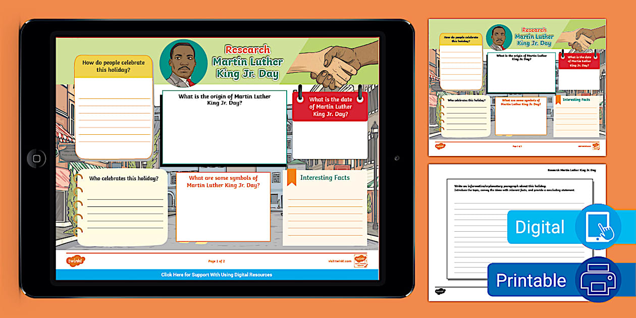 MLK Worksheet | Martin Luther King Jr. Day | Twinkl USA