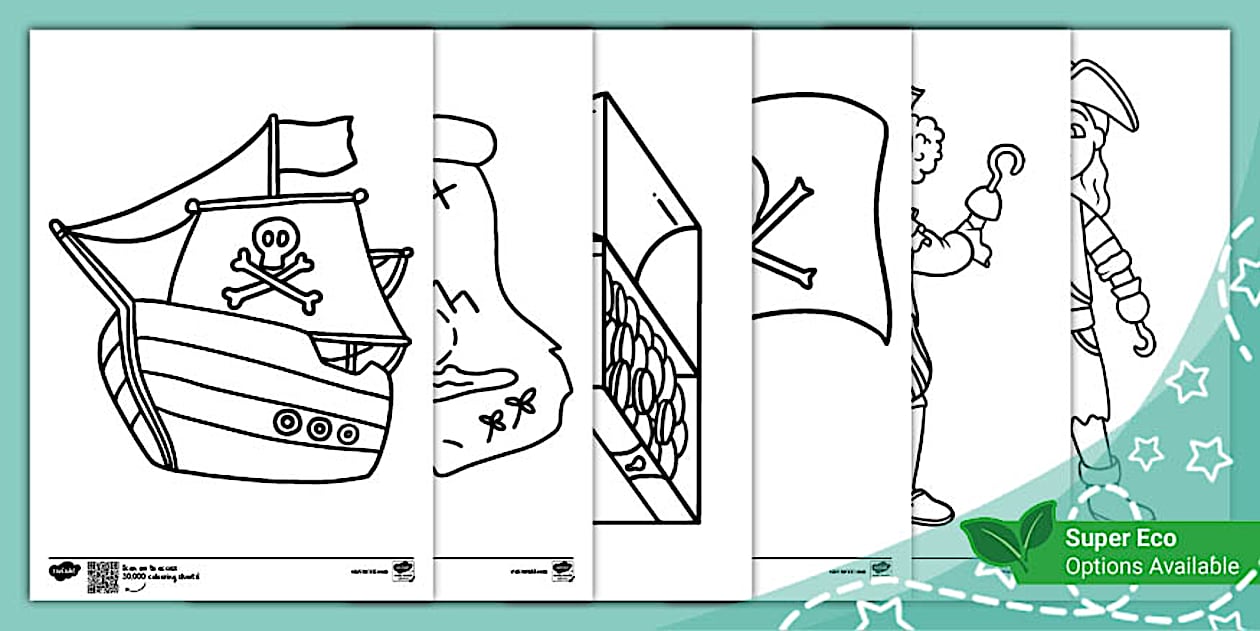 My First Pirates Colouring Pack | Early years (teacher made)