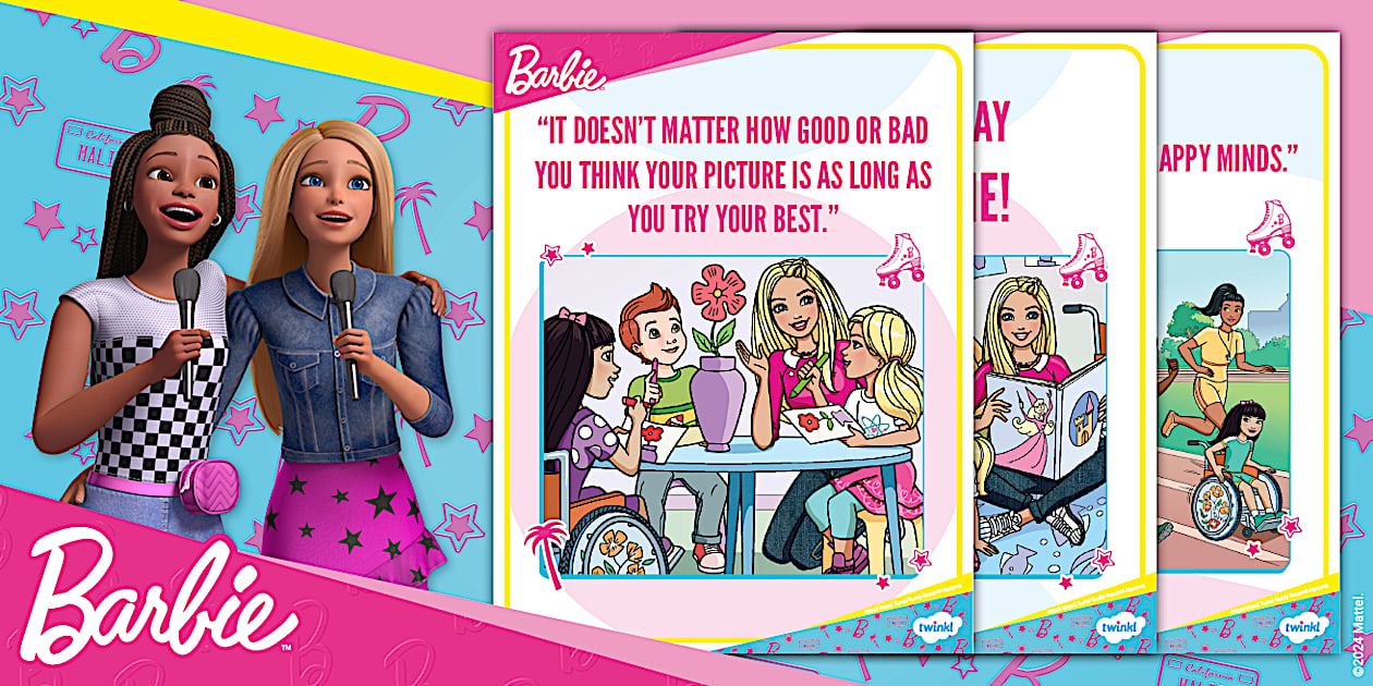 Barbie: Inspirational Quotes Posters (Teacher-Made) - Twinkl