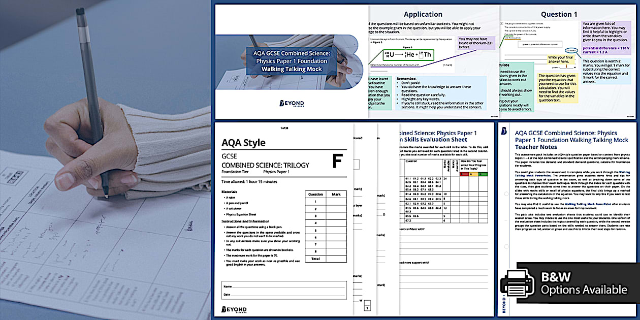 Physics Paper 1 Foundation Mock | AQA GCSE Combined Science