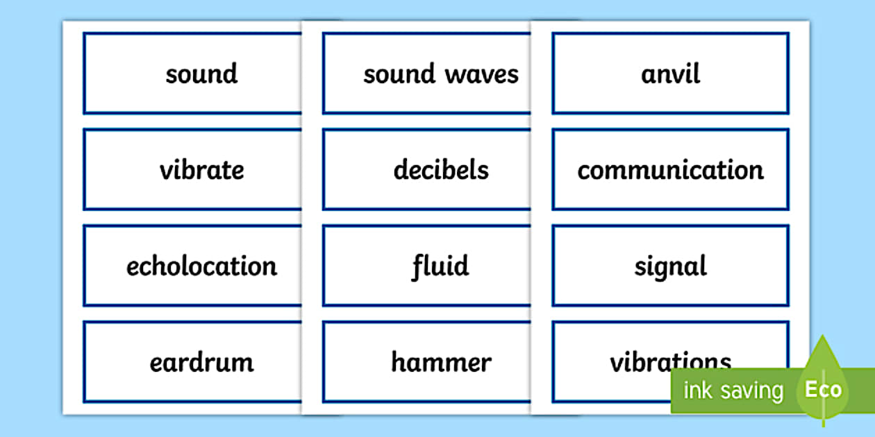 Sound Word Cards (teacher made) - Twinkl