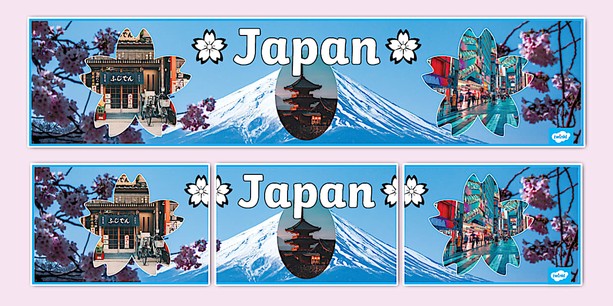 Japan Photo Display Banner (teacher made) - Twinkl
