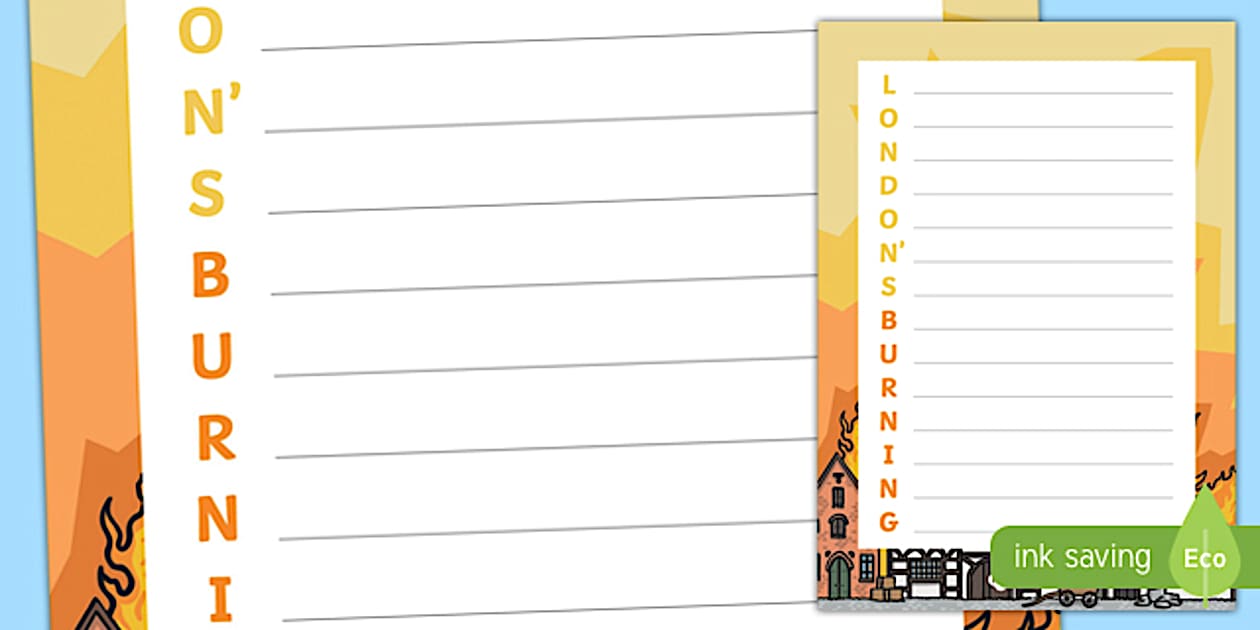 London's Burning Acrostic Poem (teacher made) - Twinkl