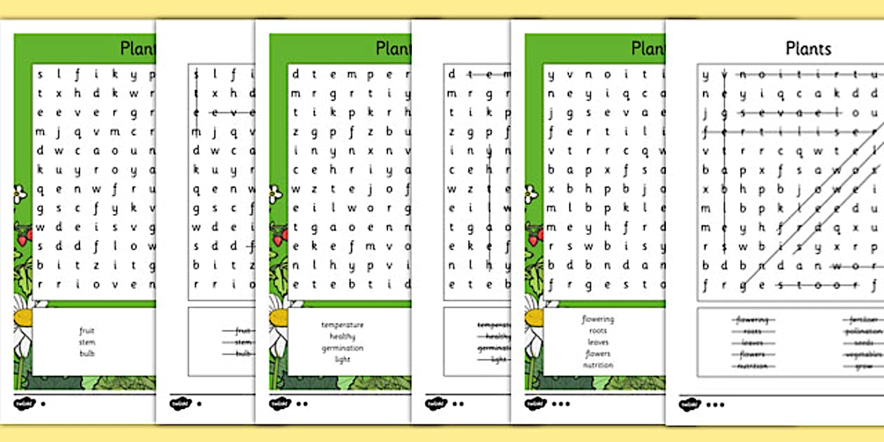 Plants Word Search - Teaching Resource - KS2 (teacher made)