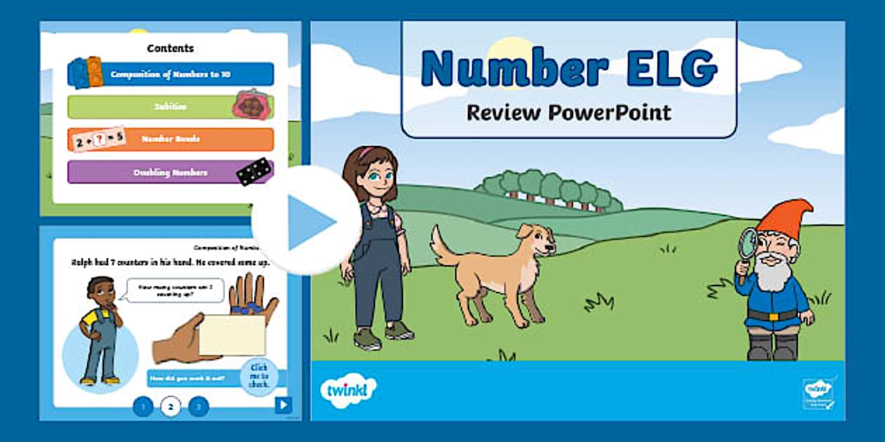 👉 EYFS Maths: Number ELG Review PowerPoint - Twinkl