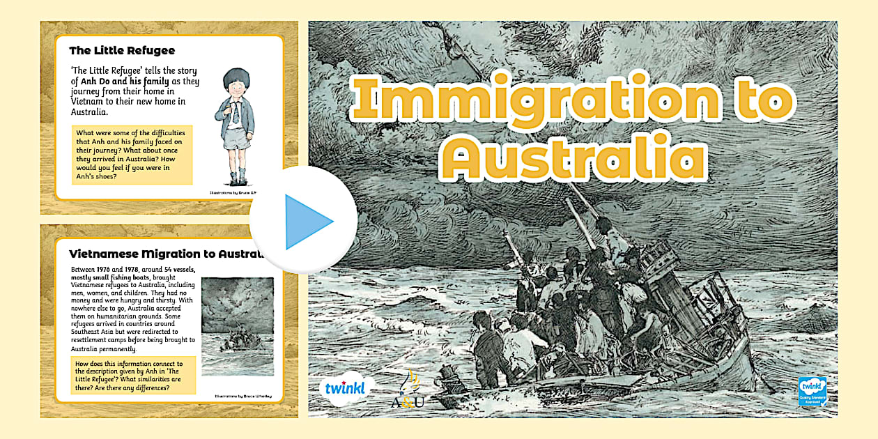 The Little Refugee: Immigration PowerPoint (teacher made)