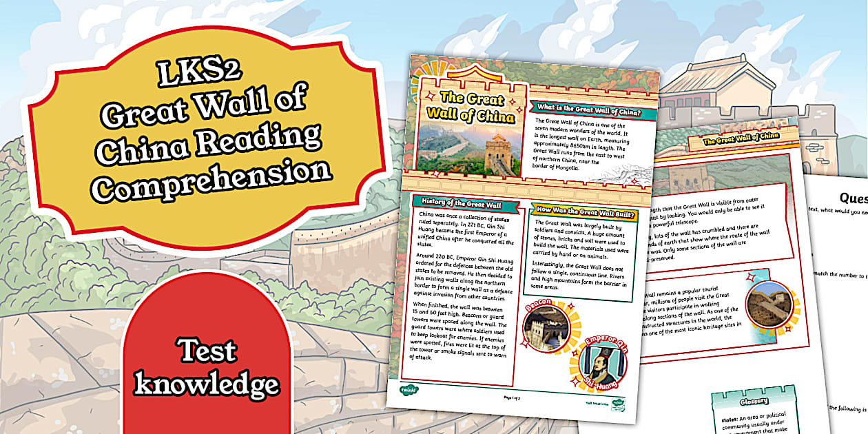 LKS2 | The Great Wall of China Reading Comprehension - PDF
