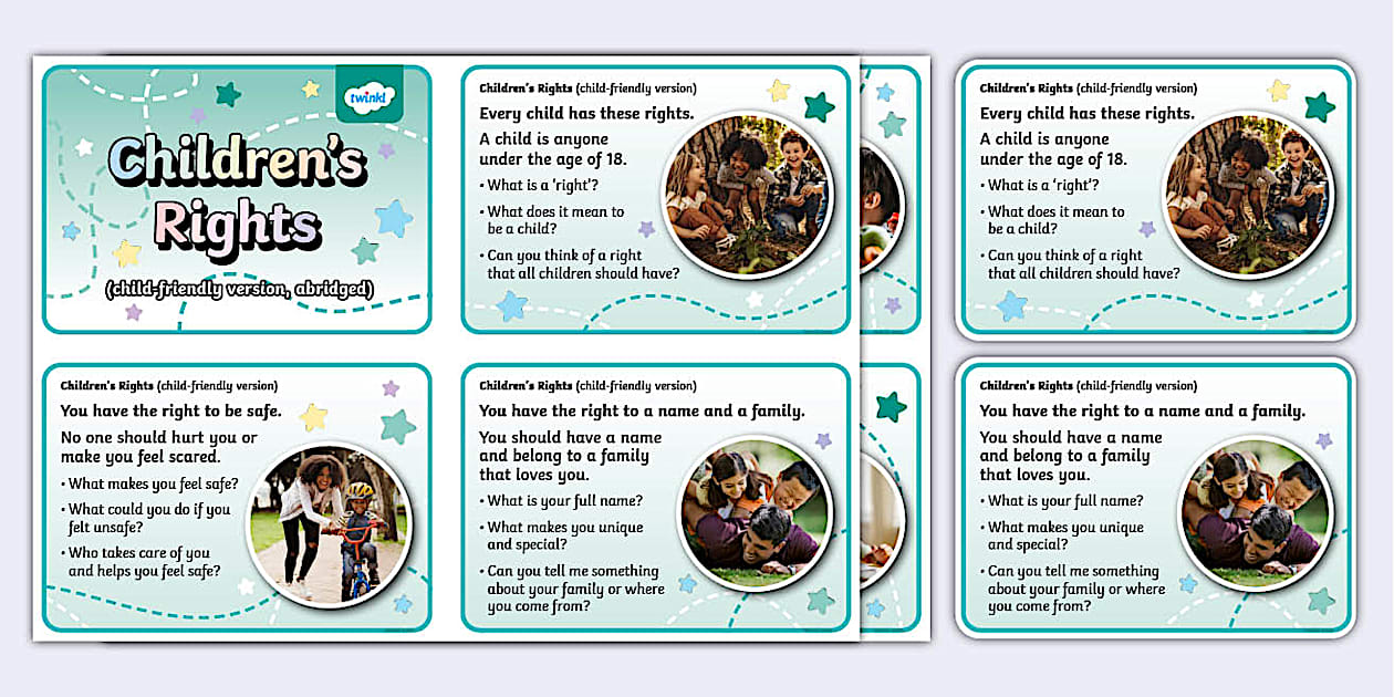 Abridged Children’s Rights Child-Friendly Discussion Cards