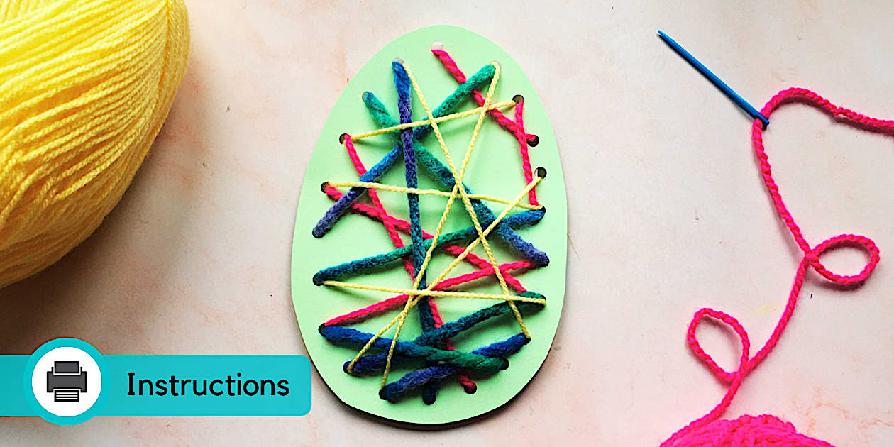 Easter Egg Threading Activity | Easter Egg Activities
