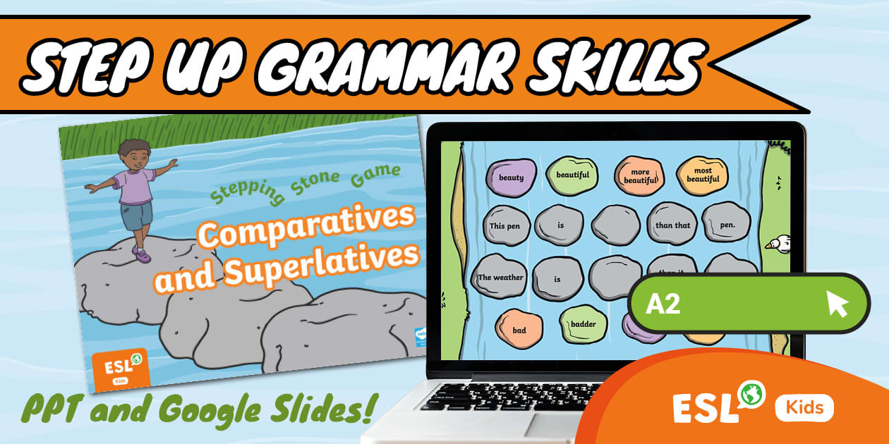 ESL Comparatives and Superlatives Game for Kids