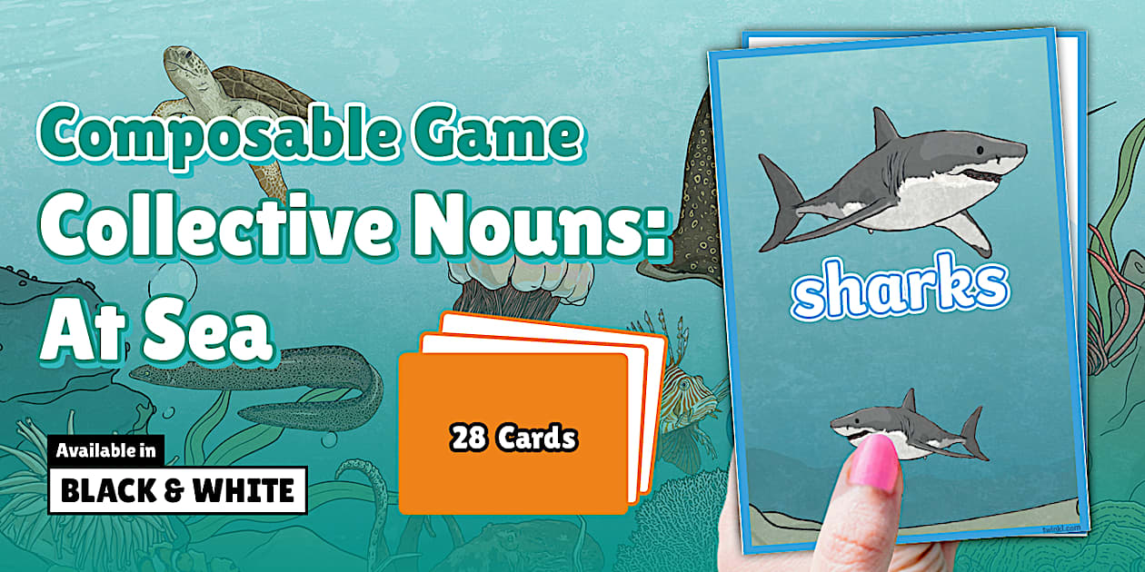 IP English Collective Nouns: Sea Cards Composable Game