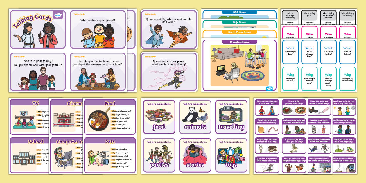 Editable Picture Scenes and Wh- Questions (teacher made)