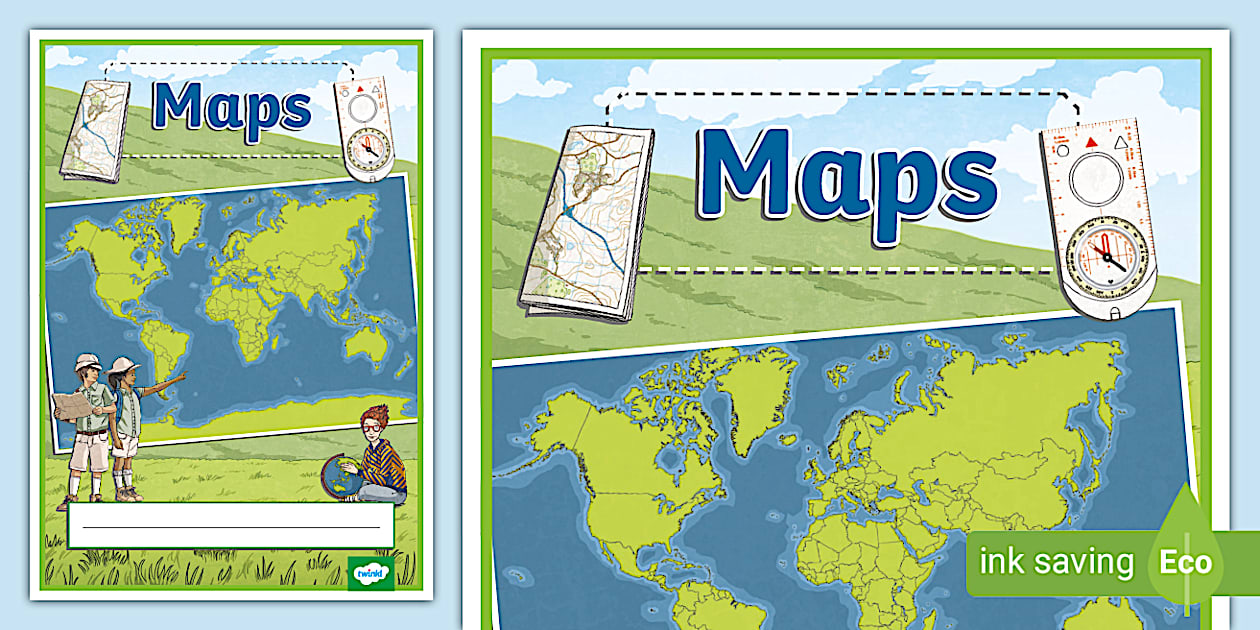 Maps Unit Book Cover KS2 (teacher made) - Twinkl