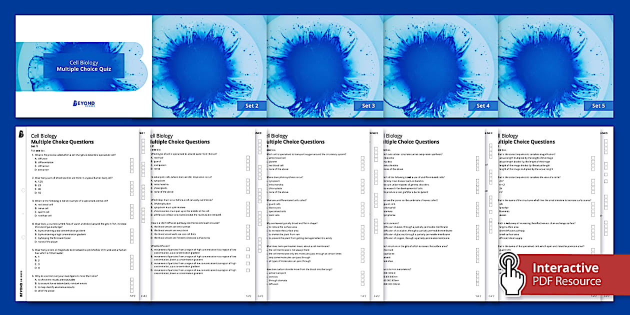 AQA Cell Biology Quiz Bundle | GCSE Biology | Beyond