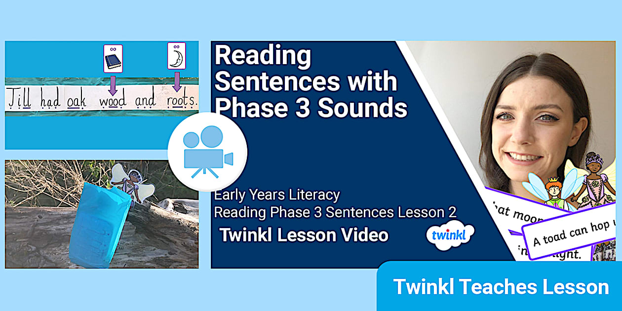 Reading Phase 3 Sentences Video Lesson 2 | EYFS Phonics