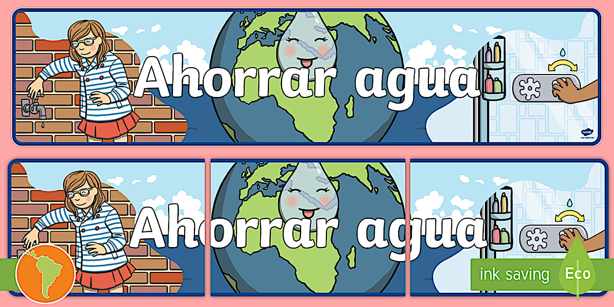Letrero del Día Mundial del Agua | Twinkl (teacher made)