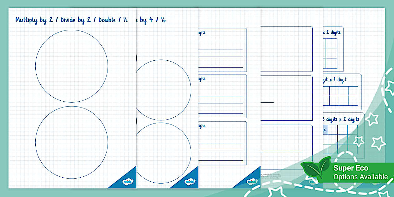 Multiplication and Division Templates (Ages 5 - 11) - Twinkl