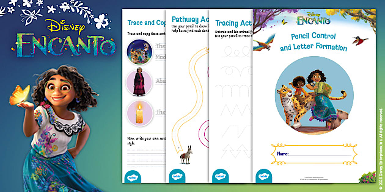 Encanto Worksheets | Letter Formation and Writing | Disney