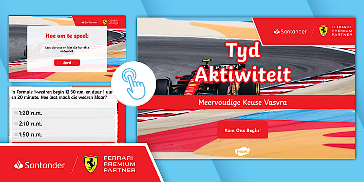 Scuderia Ferrari F1 - Tyd Aktiwiteit - Interaktiewe Vasvra