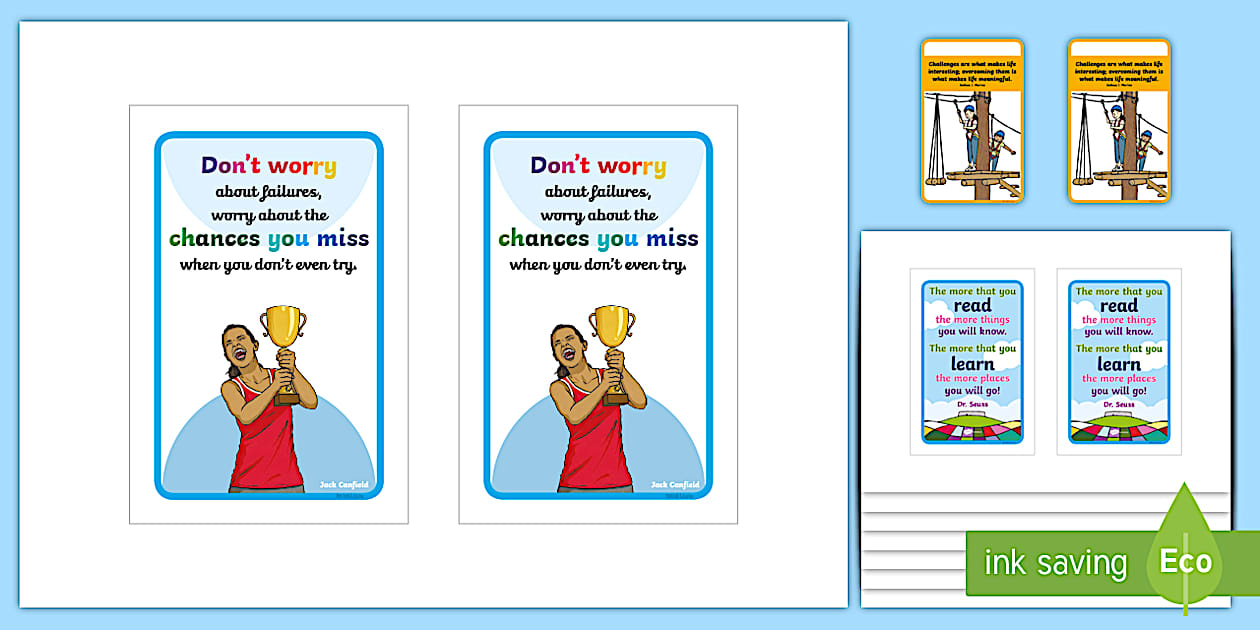 Motivational Quotes IKEA Tolsby/Fiestad Frame - Twinkl