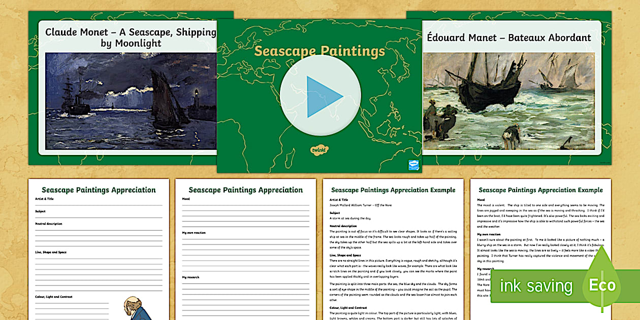 Famous Seascape Artists Activity Pack | Primary Resource