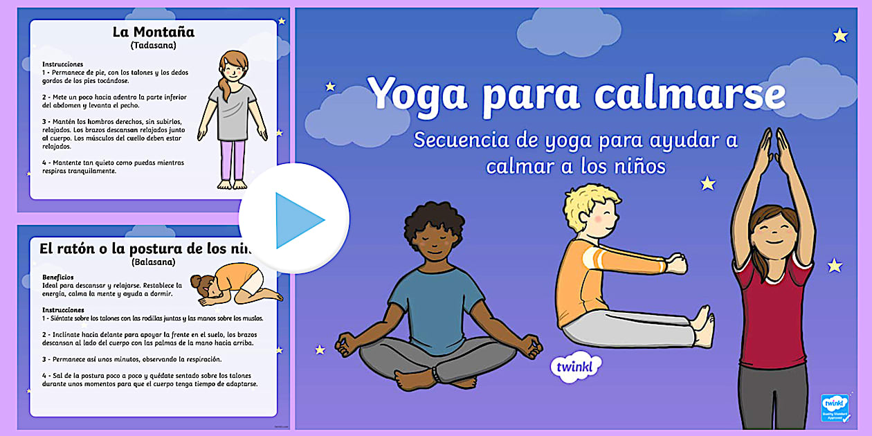 Yoga para calmarse (Teacher-Made) - Twinkl