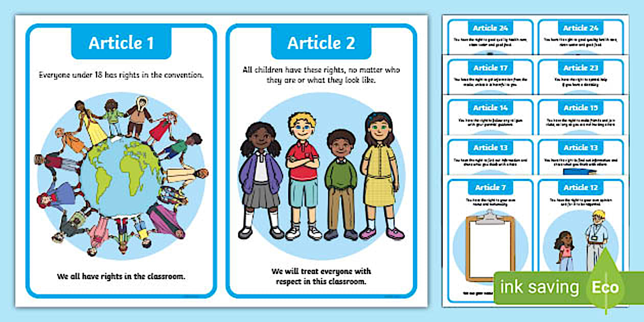 UNCRC Classroom Organisation Posters (Teacher-Made) - Twinkl