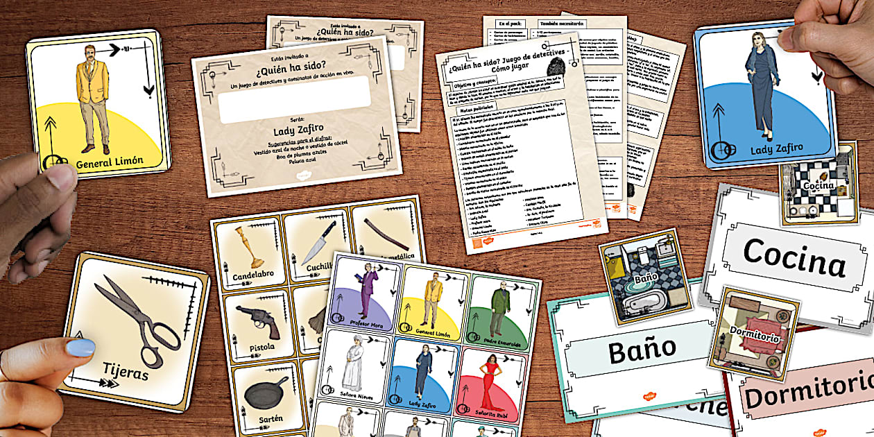 Juego de detectives: ¿Quién ha sido? - El asesinato del Sr. Blanco