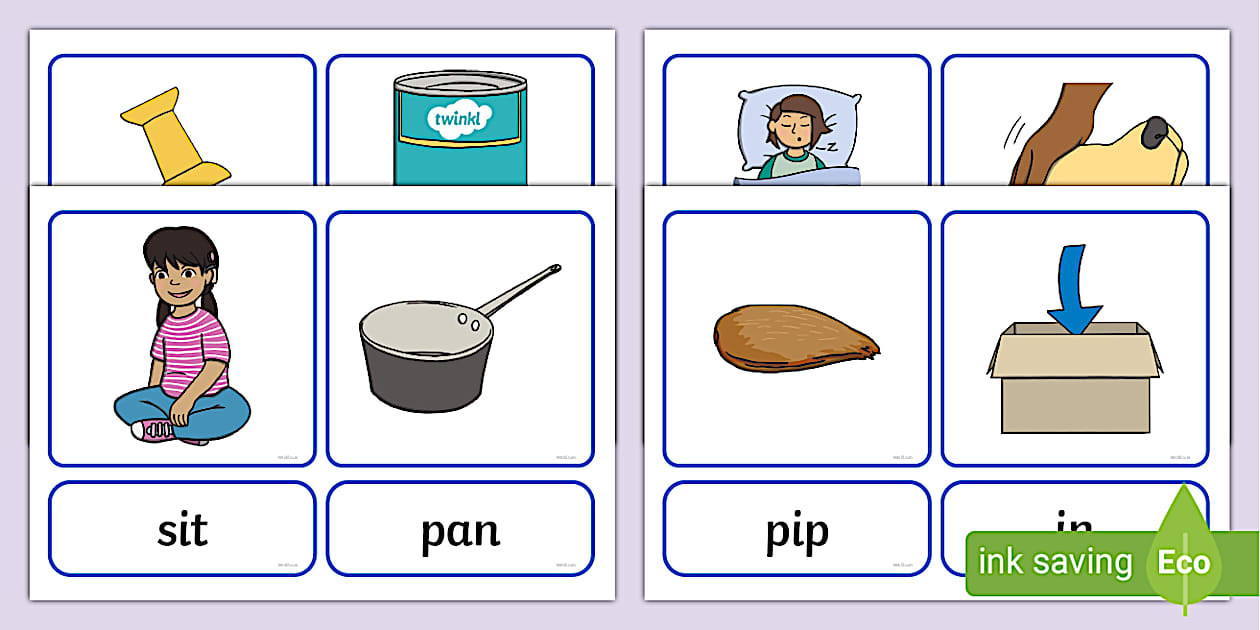 Black and White s, a, t, p, i, n What's In The Box? Cards