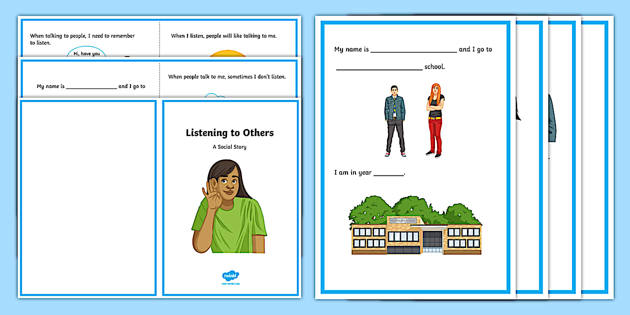 Listening to Others Social Situation (Teacher-Made) - Twinkl