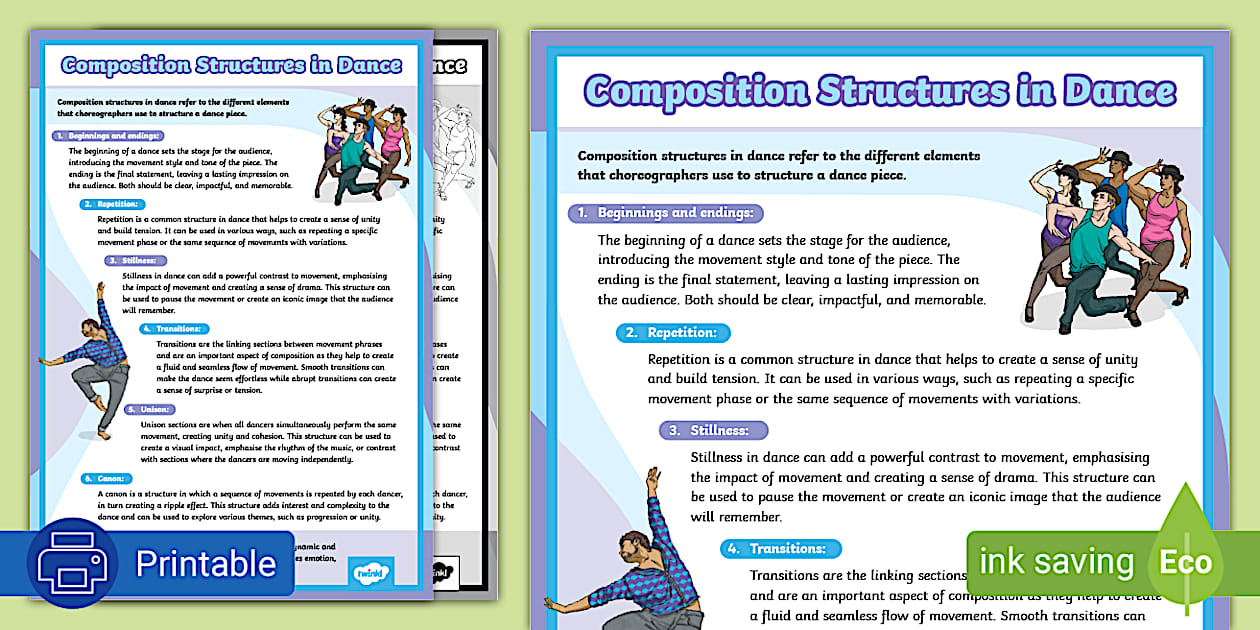 Composition Structures in Dance - Twinkl