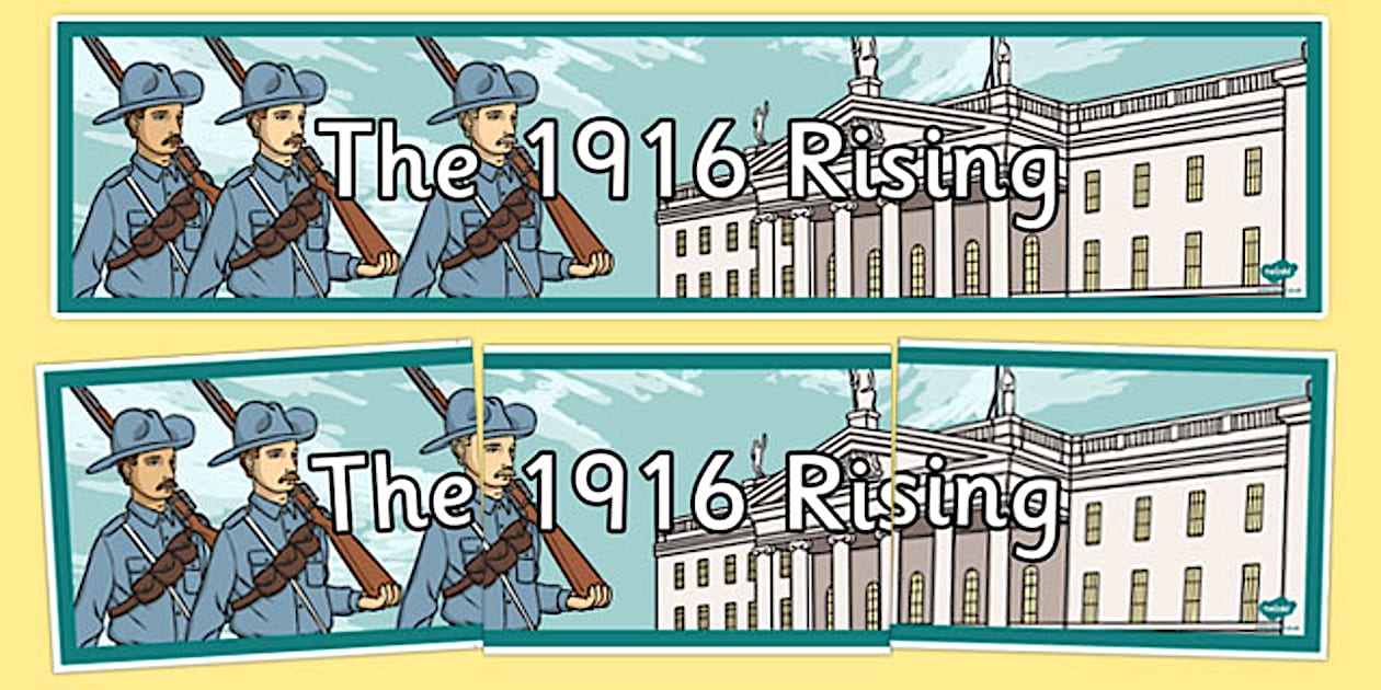 1916 Rising Display Banner (teacher made) - Twinkl