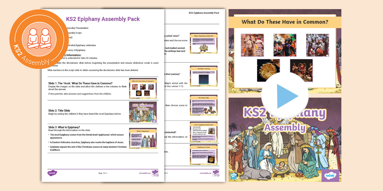 KS2 Epiphany Assembly Pack (teacher made) - Twinkl