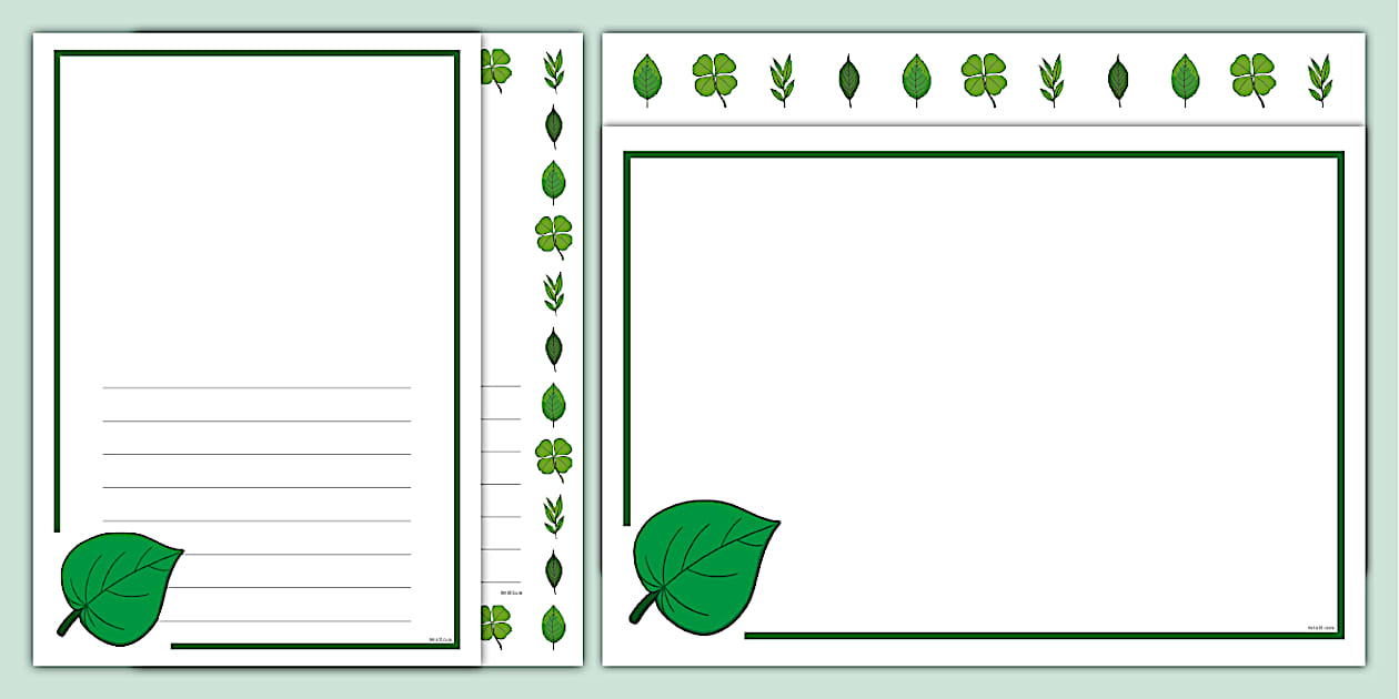 Leaf Page Border | Page Borders | Twinkl (teacher made)