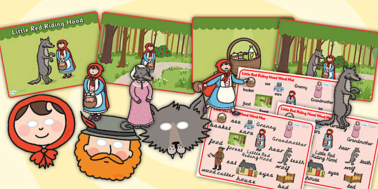 Little Red Riding Hood Story Sack (Teacher-Made) - Twinkl