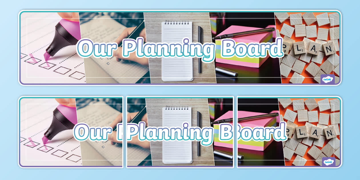 Our Planning Board Photo Display Banner - Twinkl