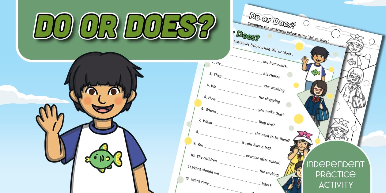 Do or Does? Worksheet
