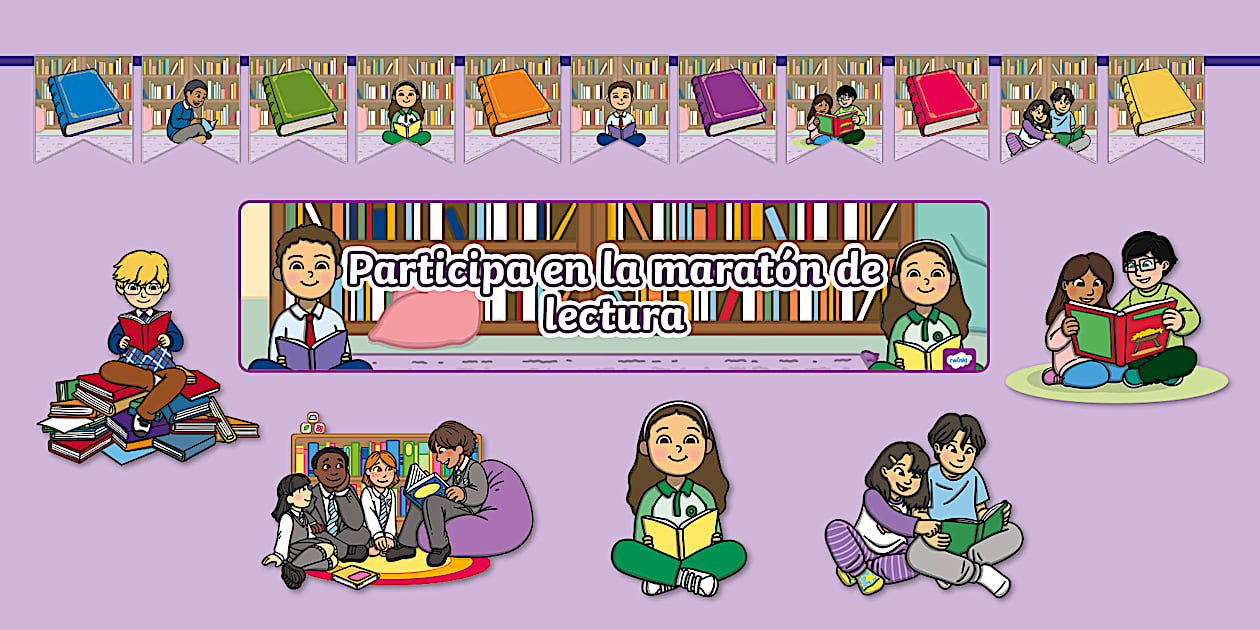 Mural de Maratón de lectura | Recursos Twinkl - Twinkl