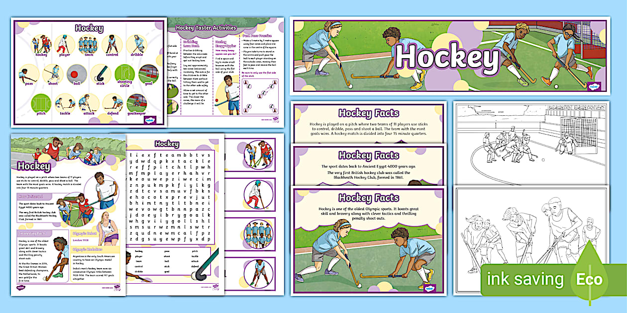 Hockey Resource Pack display resources and activities