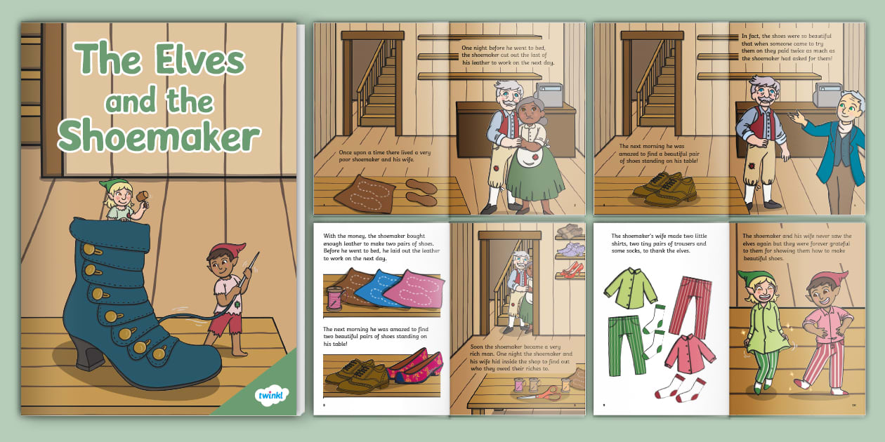 The Elves and the Shoemaker Book - eBook - Twinkl
