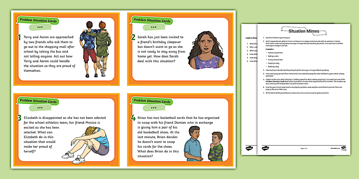 Situation Mimes Activity