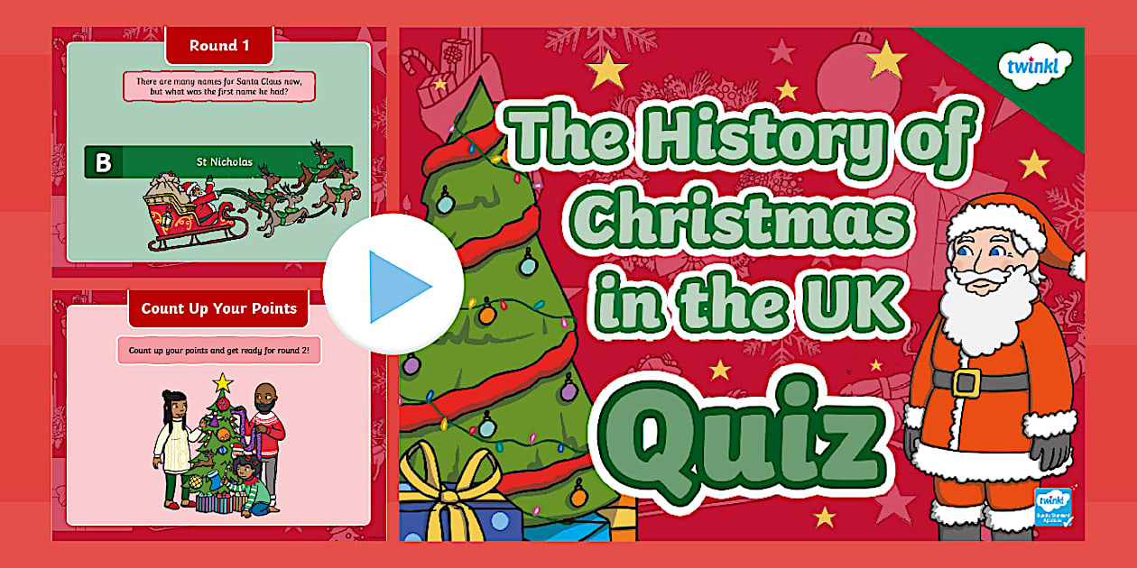 KS1 The History of Christmas in the UK Quiz - Twinkl