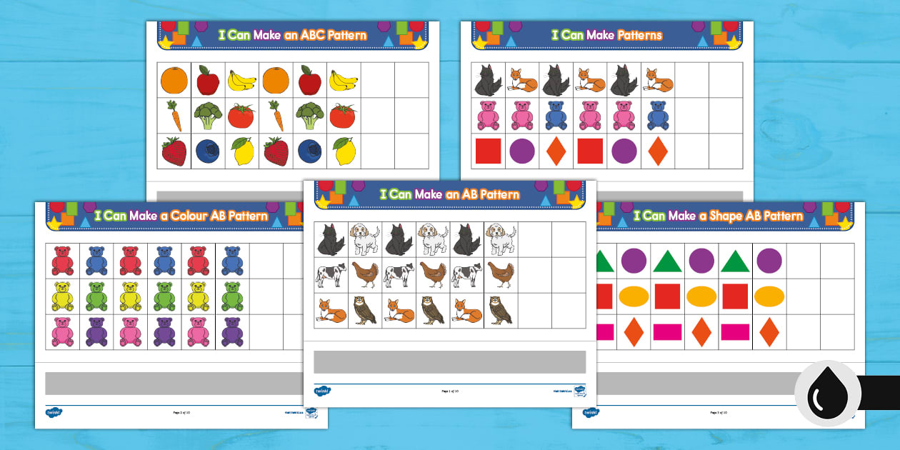 Patterns Adapted Work Activities (teacher made) - Twinkl